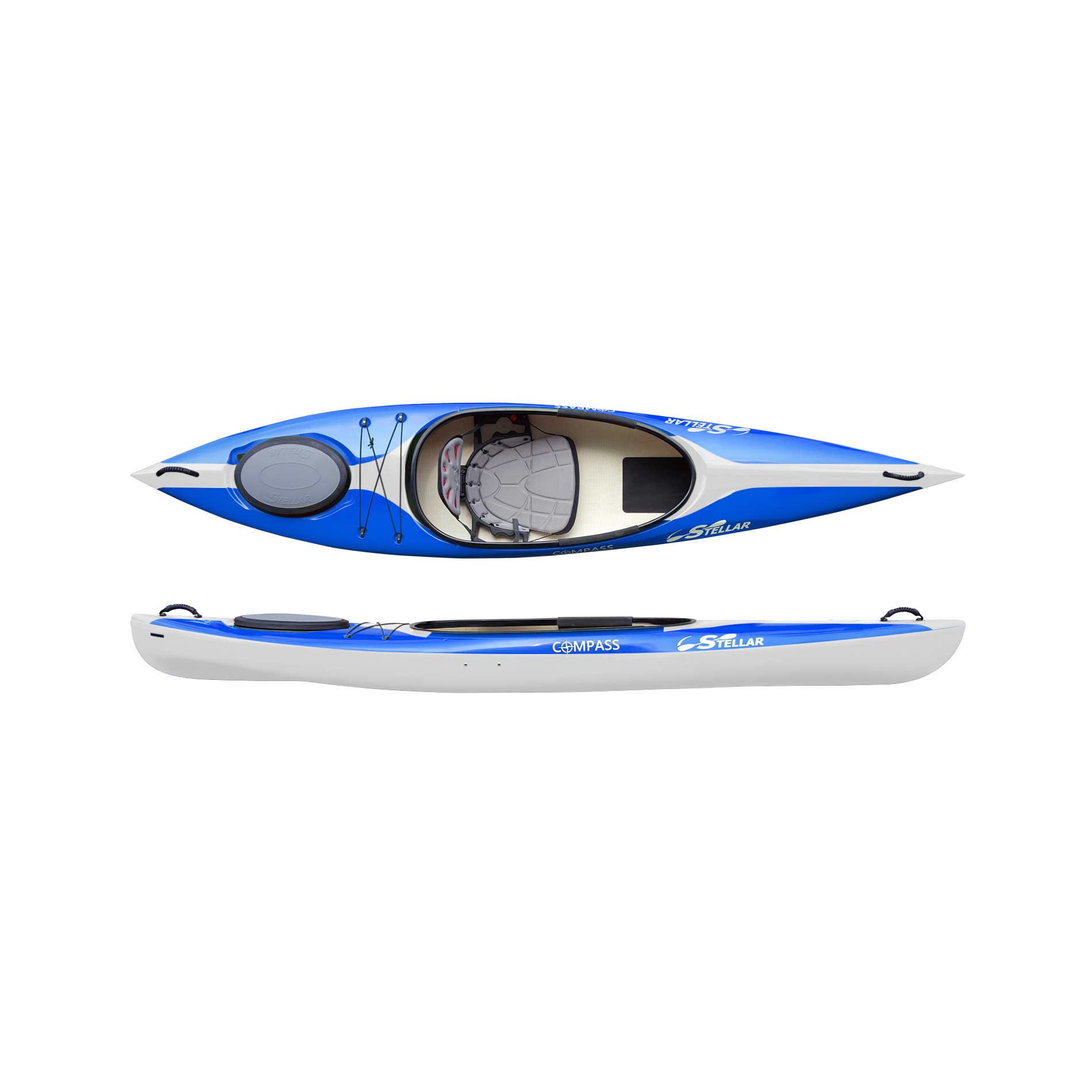 Compass (Advantage) White & Blue - Ex-Display – Stellar Kayaks UK