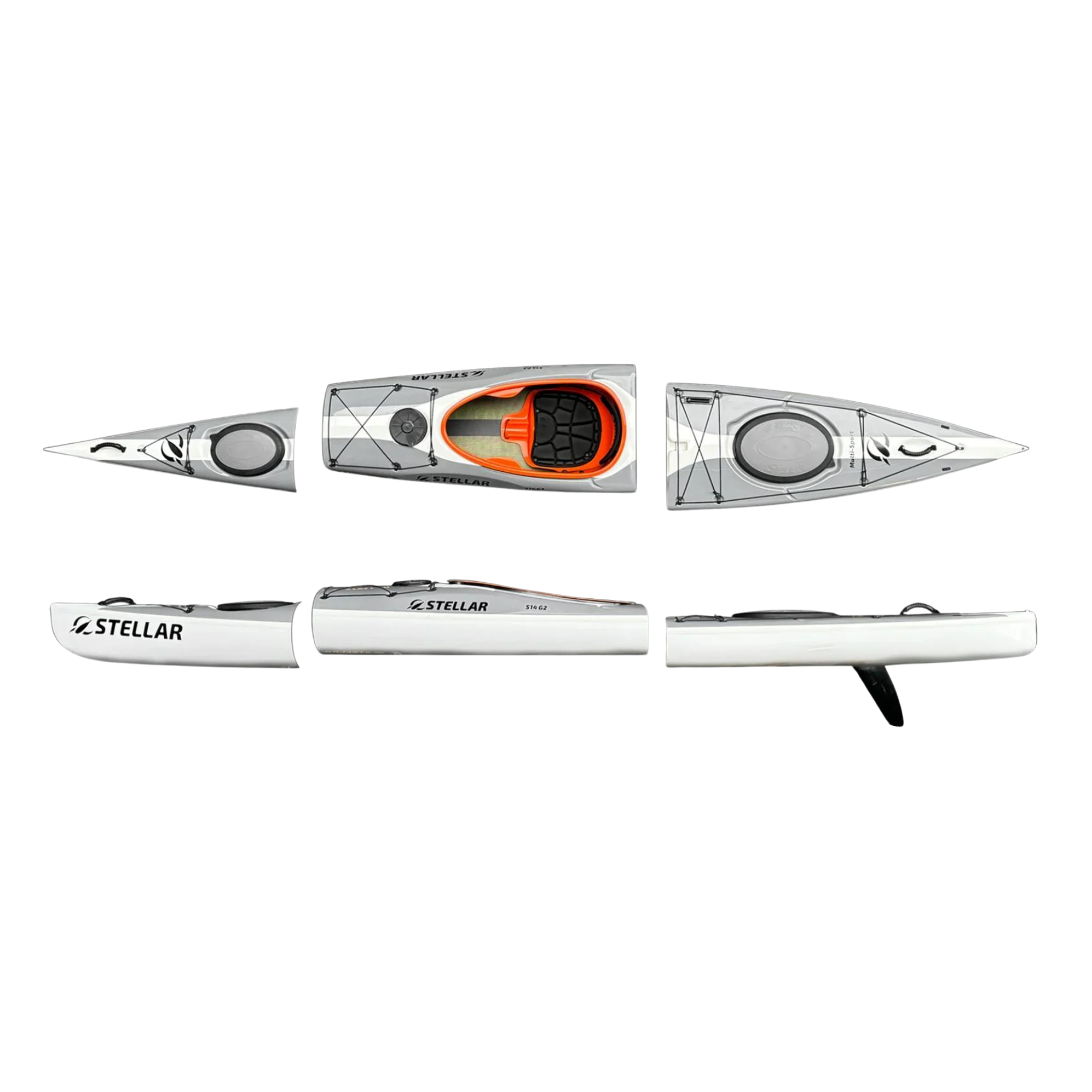 Stellar 14' Modular Touring Kayak (S14G2 Mod) – Stellar Kayaks UK