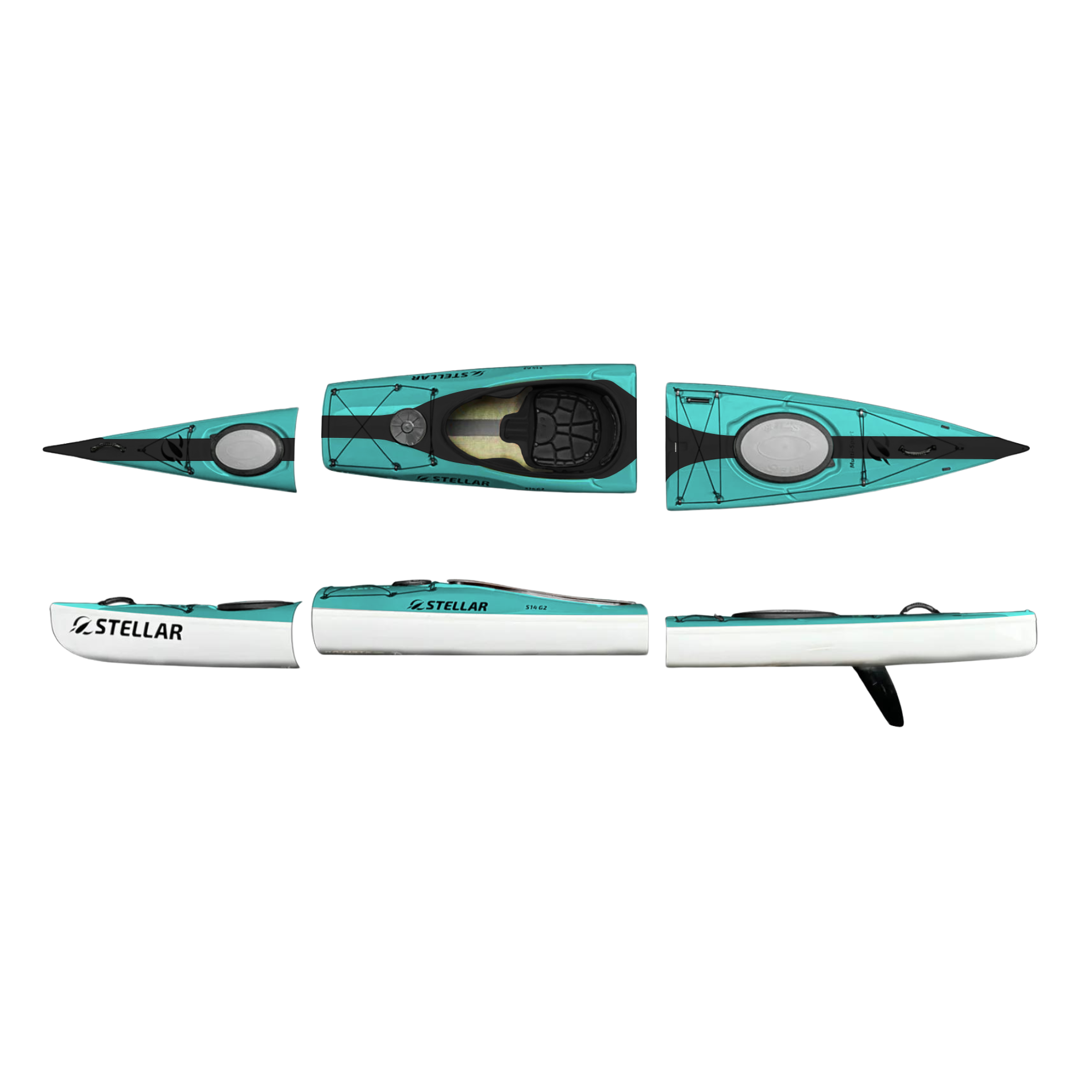 S14 G2 Modular (Multi-Sport) - White, Teal & Black - Available August ...